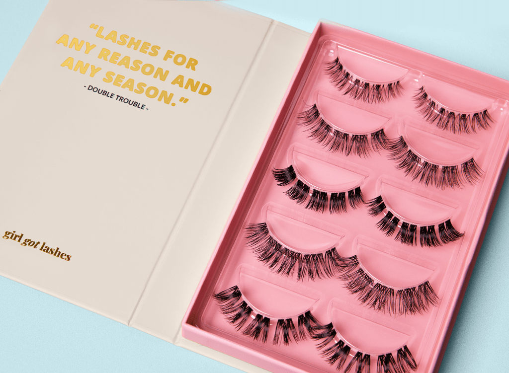 Double Trouble – DD-Curl Mixed Box mit 5 Wimpernpaaren, 5–7 Tage Halt ...